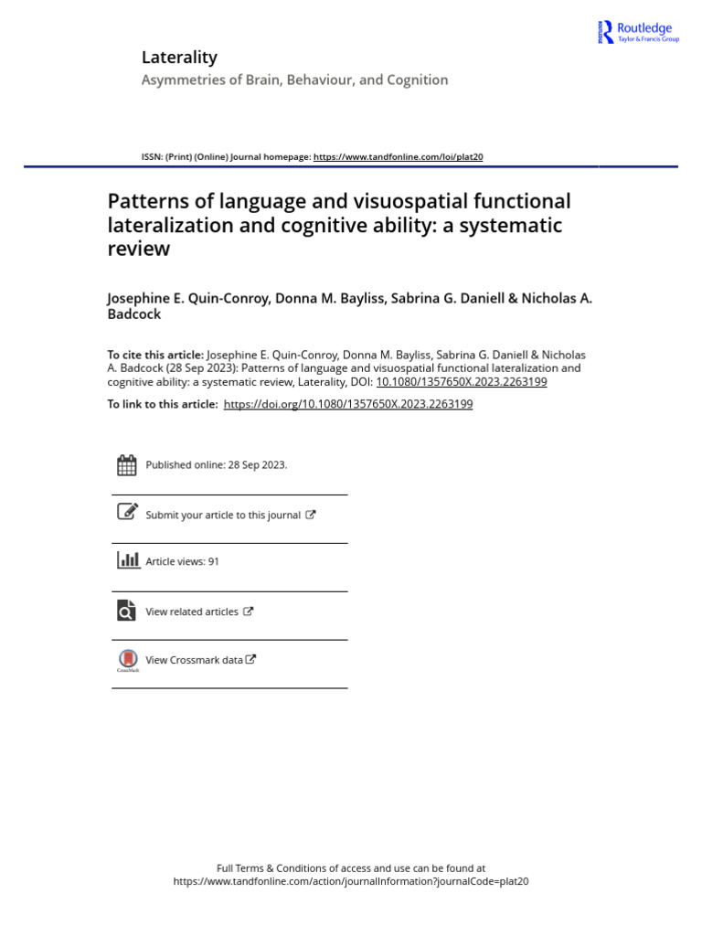 Quin-Conroy Et Al. - 2023 - Patterns of Language and Visuospatial ...