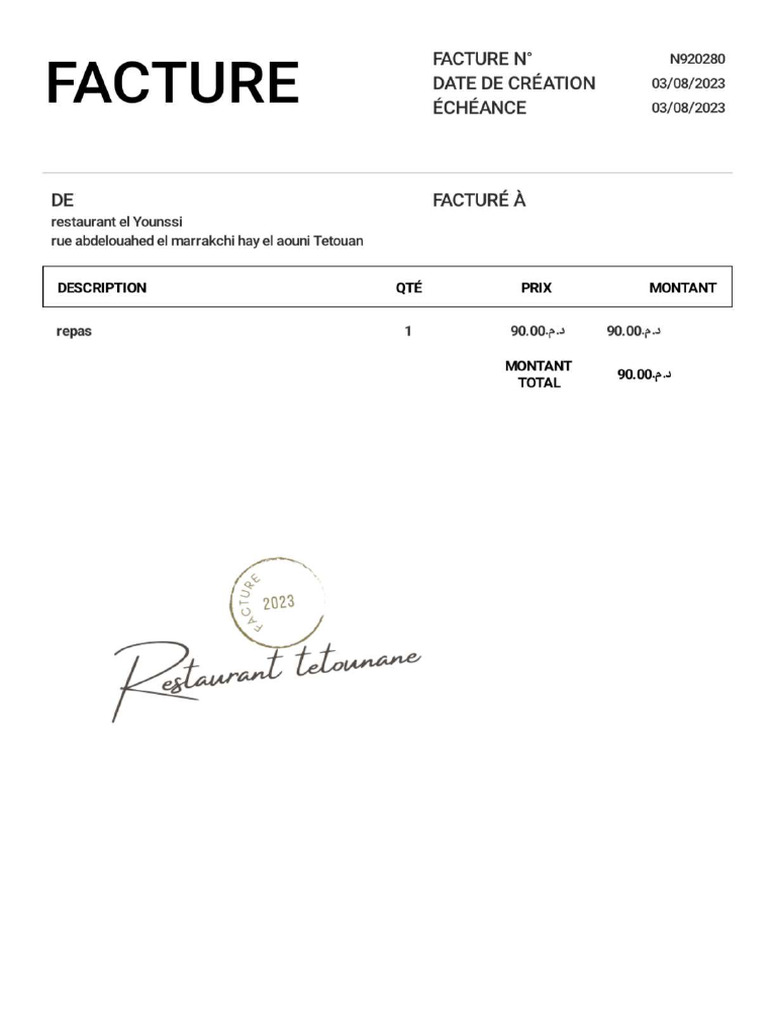 Facture PDF | PDF