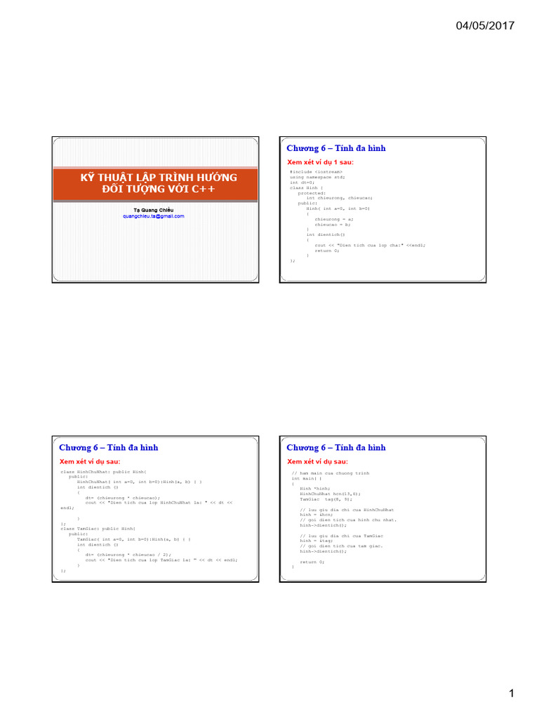 Chuong 6 - Tinh Da Hinh TQC Gui SV | PDF Chuong 6 - Tinh Da Hinh TQC Gui SV | PDF
