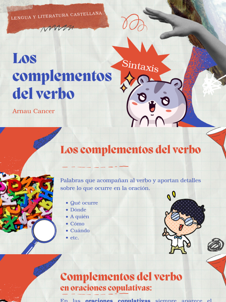 Los Complementos Del Verbo | PDF | Asunto (gramática) | Verbo