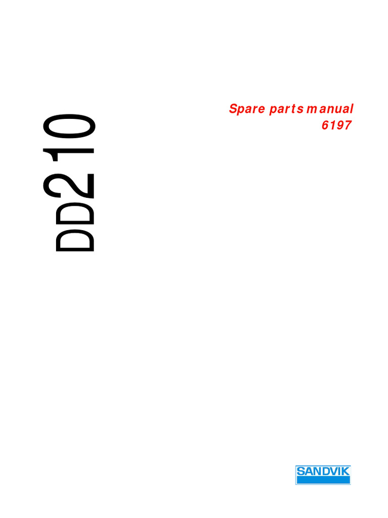 6197 Spare Parts Front Page DD210 | PDF | Manufactured Goods | Equipment