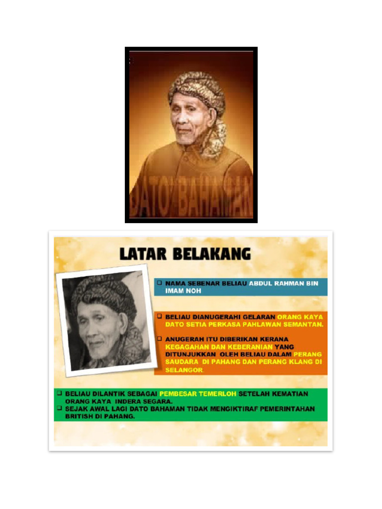 Dato Bahaman | PDF