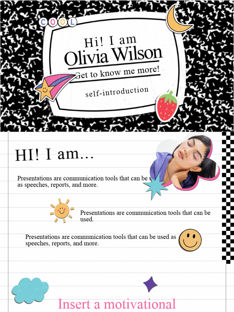 Y2K Doodle Self-Introduction Basic Presentation | PDF