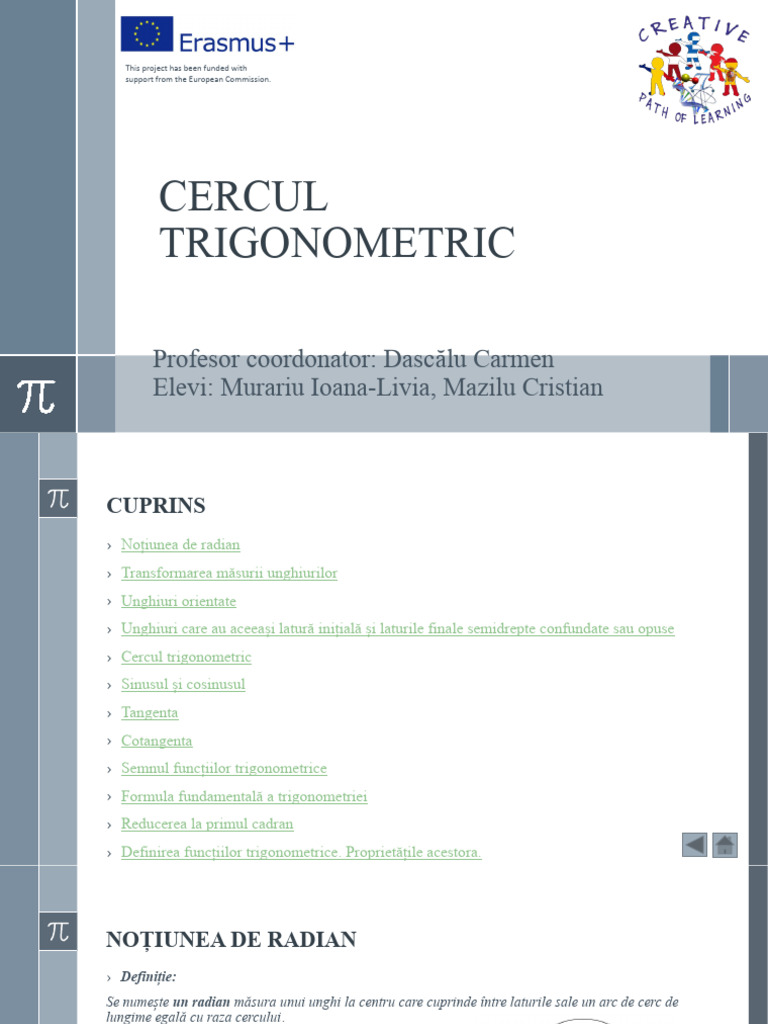 Cerc Trigonometric Romana | PDF