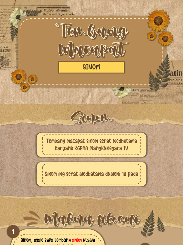 Tembang Sinom | PDF