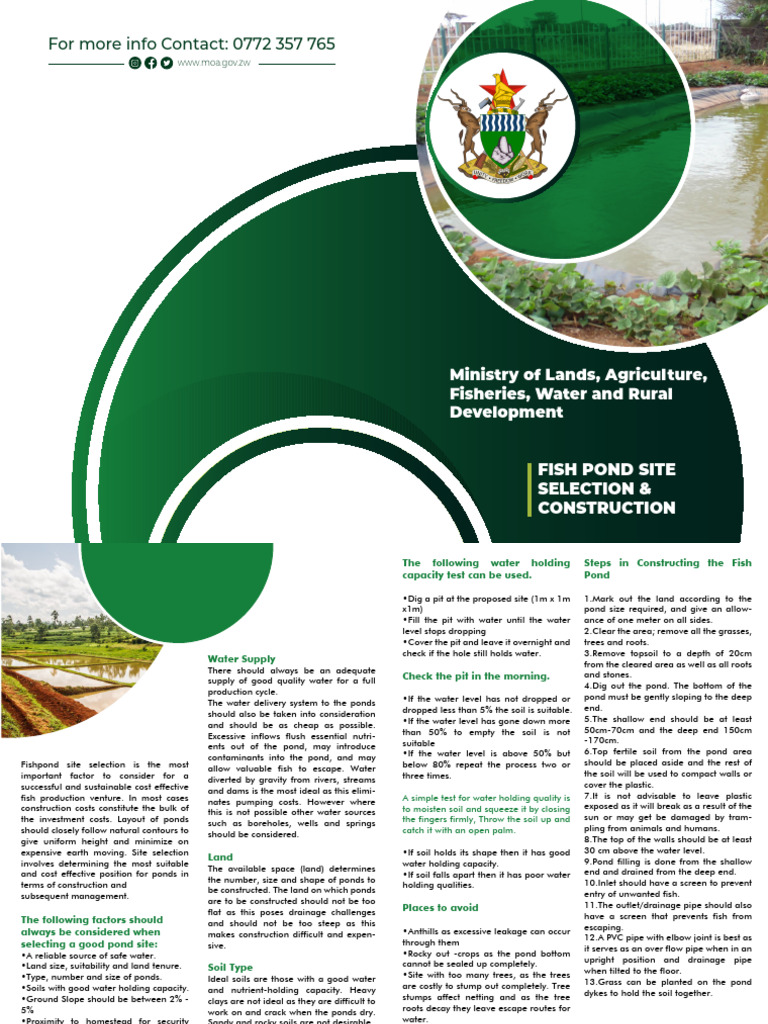 Fish Pond Post | PDF | Soil | Pond