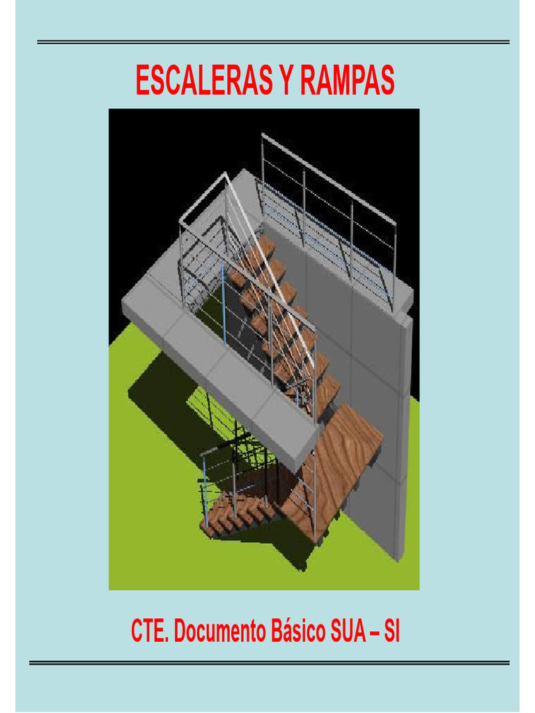 ESCALERAS Y RAMPAS. Teoria | PDF