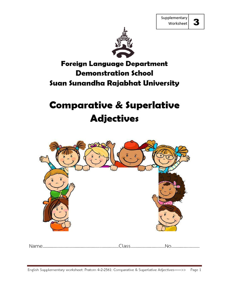 003 Comparative Superative Adjs | PDF | Adjective | Linguistics