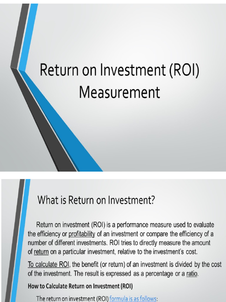 Roi Measurement | PDF