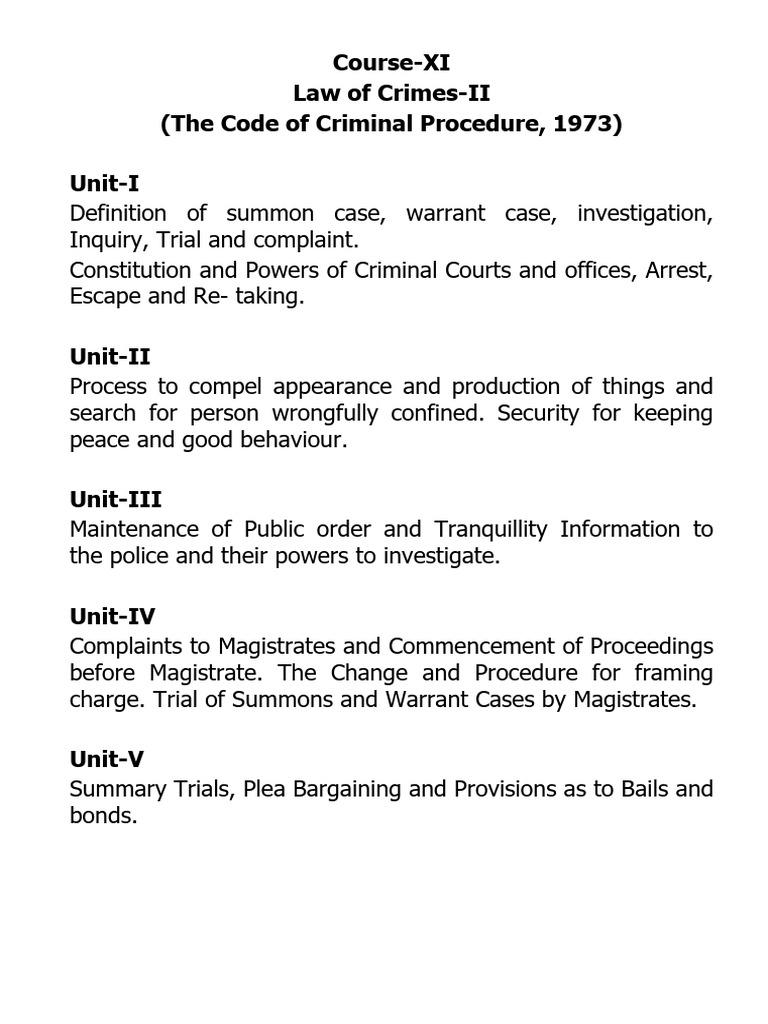 Law of Crimes-II | PDF | Magistrate | Arrest