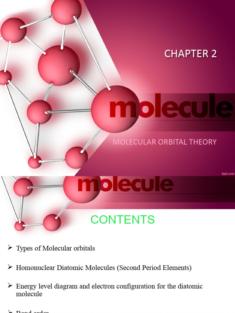 Chapter 2 Molecular Orbital Theory Edited | PDF | Molecular Orbital | Molecules