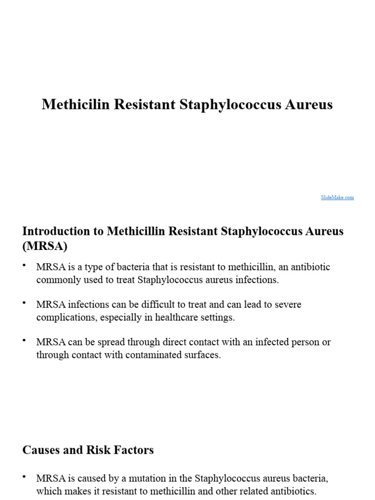 Methicilin Resistant Staphylococcus Aureus | PDF | Methicillin Resistant Staphylococcus Aureus ...