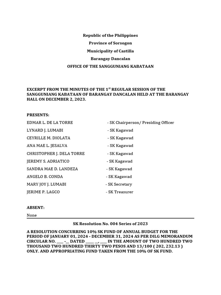 04_Resolution | PDF | Government