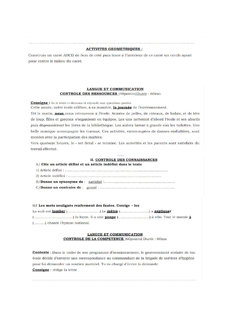 Exercices CM2 | PDF