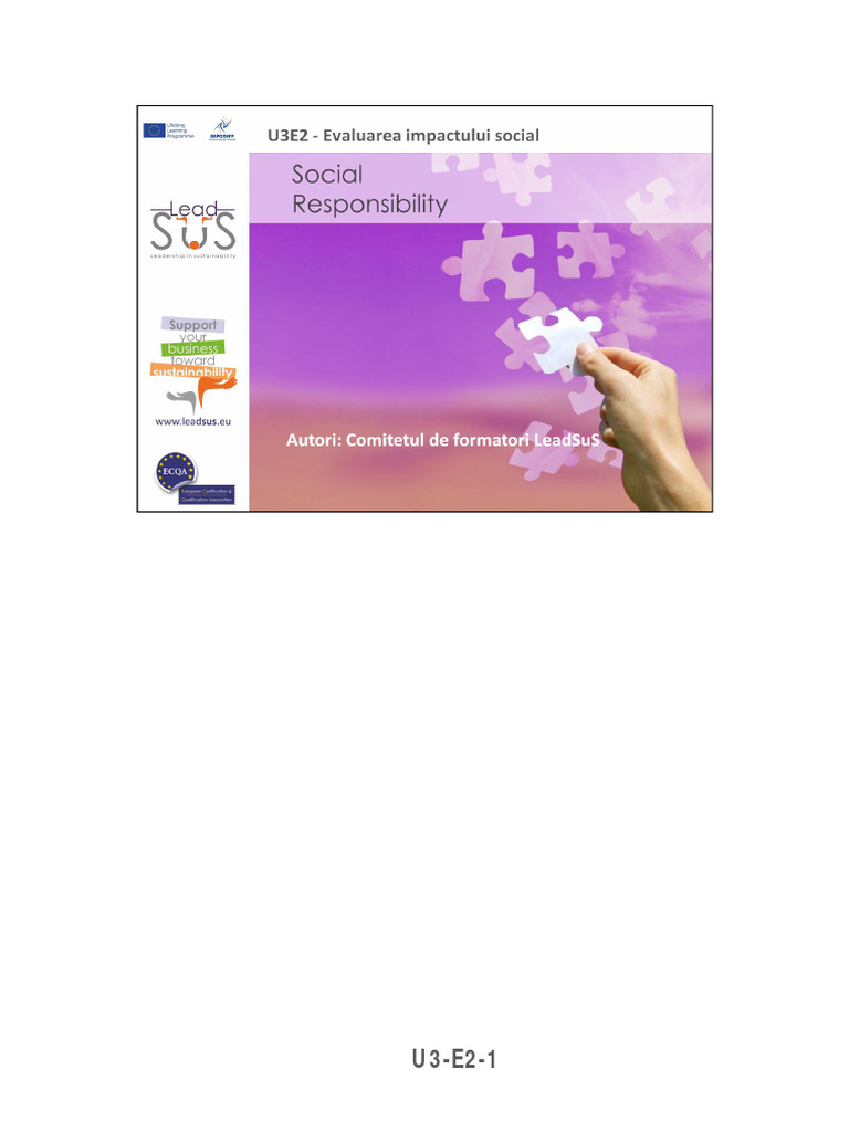 U3E2 - Social Impact Assessment - RO - Notes | PDF