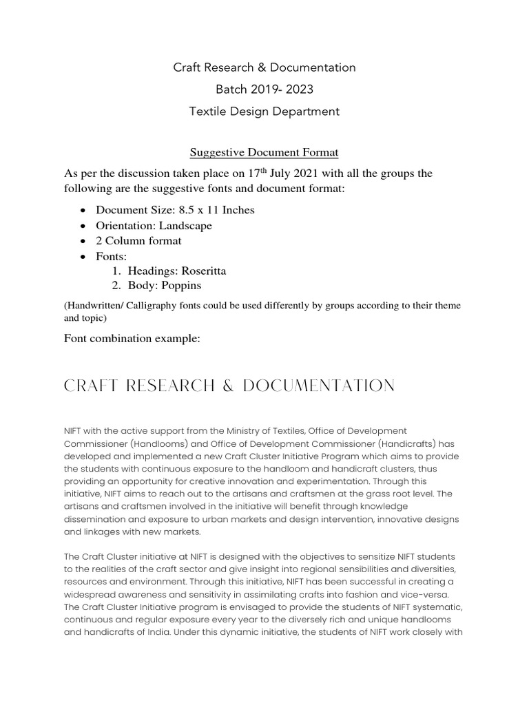 CRD Document Format | PDF