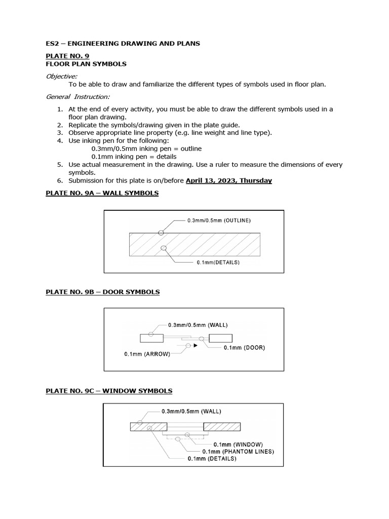 Plate 9A C Plate Instructions Guide and Template | PDF | Window | Door