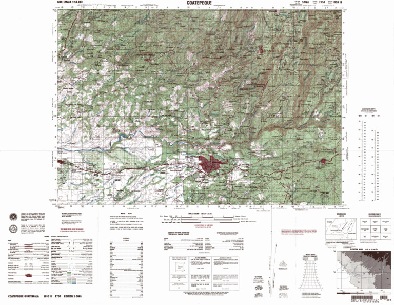 Coatepeque Guatemala 50k 1860iii 1986 | PDF