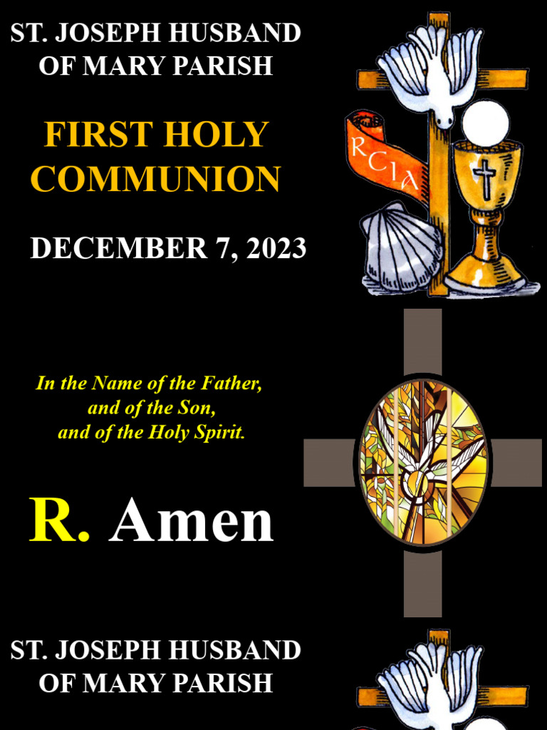 1st Holy Communion | PDF | Eucharist | God The Father