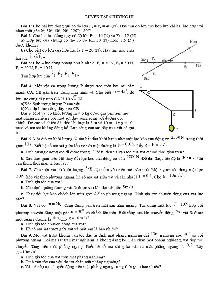 BT luyện tập C3 | PDF