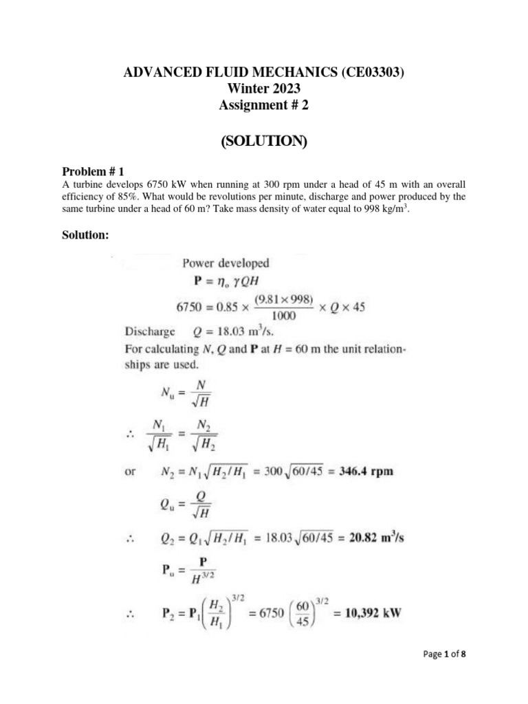 2 Solution of Assignment 2 - AFM - Winter 2023 | PDF