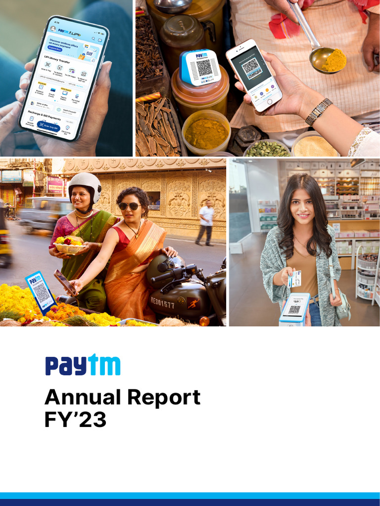 Paytm Annual Report 2023 | Download Free PDF | Credit Card | Financial Inclusion