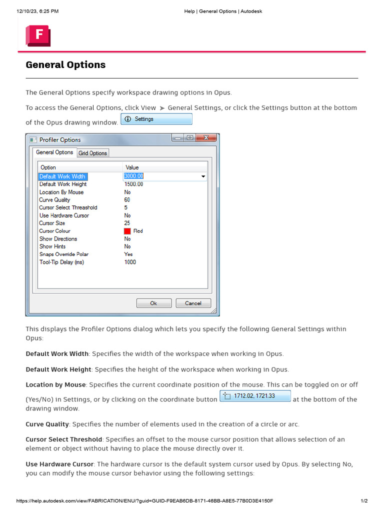 8 Help _ General Options _ Autodesk | PDF