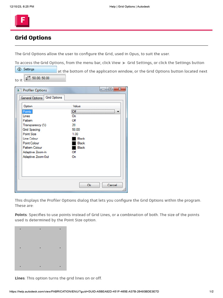9 Help - Grid Options - Autodesk | PDF | Computer Architecture | Microsoft Windows