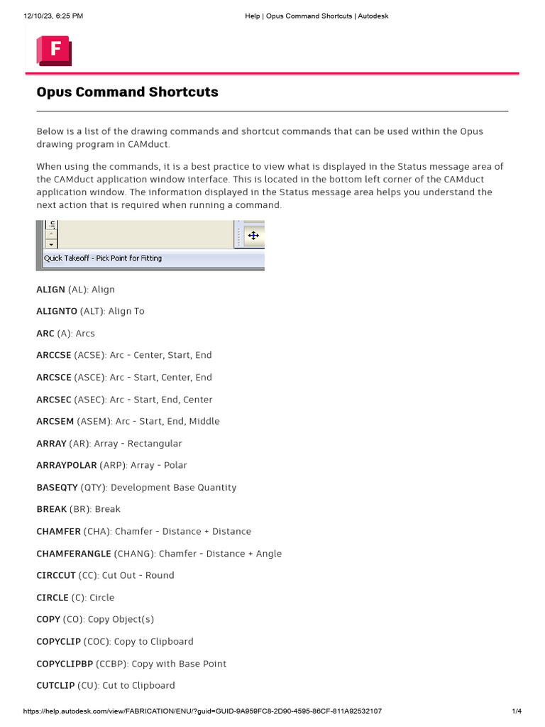 CAMduct Opus Command Shortcuts | PDF | Teaching Methods & Materials | Computers
