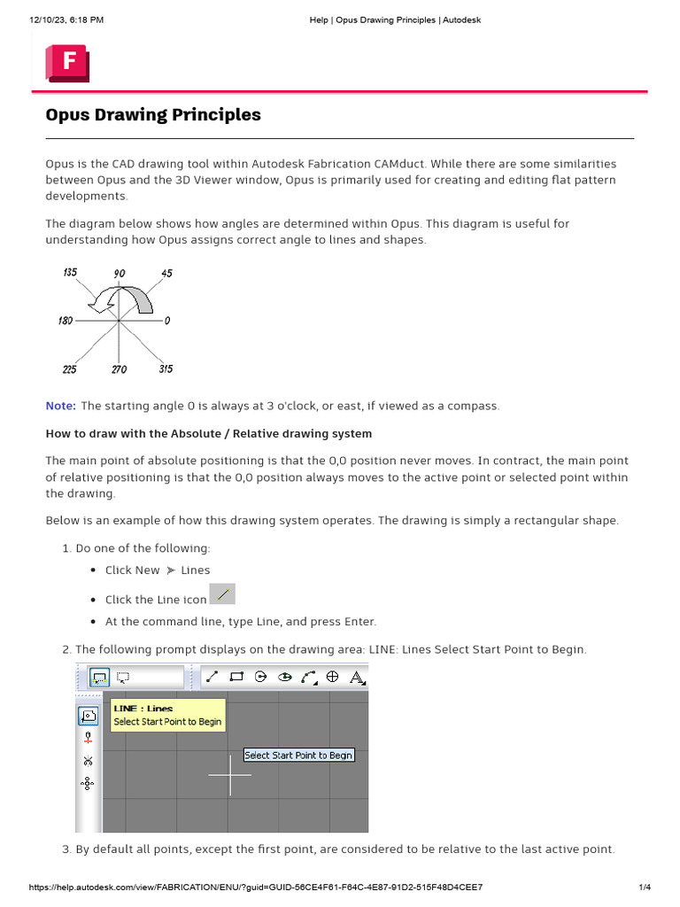 3 Help - Opus Drawing Principles - Autodesk | PDF | Cursor (User ...