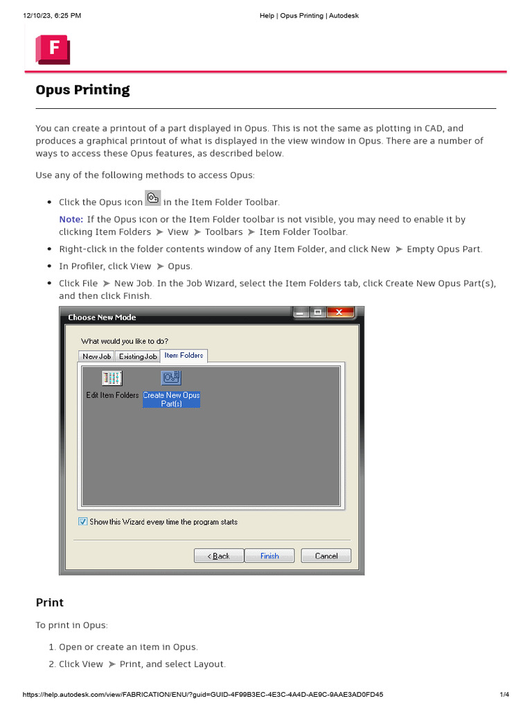 7 Help - Opus Printing - Autodesk | PDF | Icon (Computing) | Software Engineering