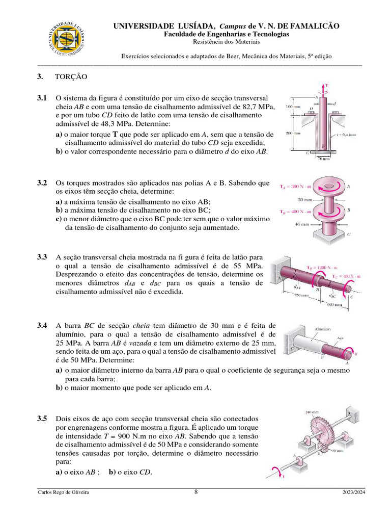 Exerc Cap3 RM 2324 p8-10 3.1-3.15 | PDF | Tecnologia e Engenharia