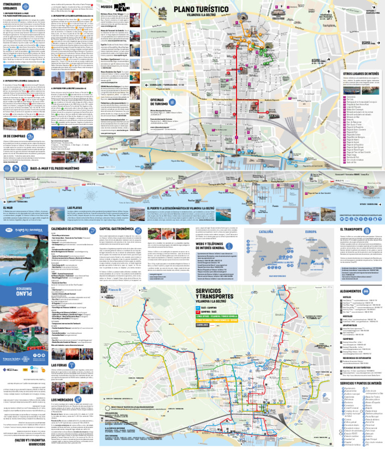 Mapa Turístico de Vilanova I La Geltrú | PDF