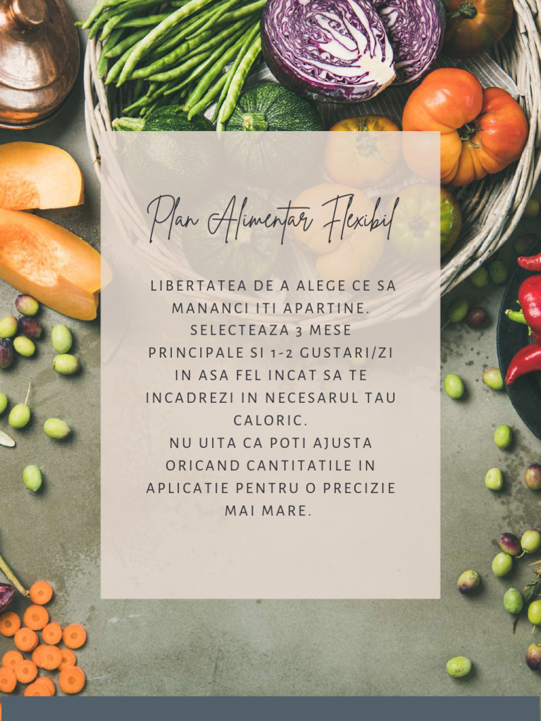 Plan Alimentar Flexibil DPF | PDF