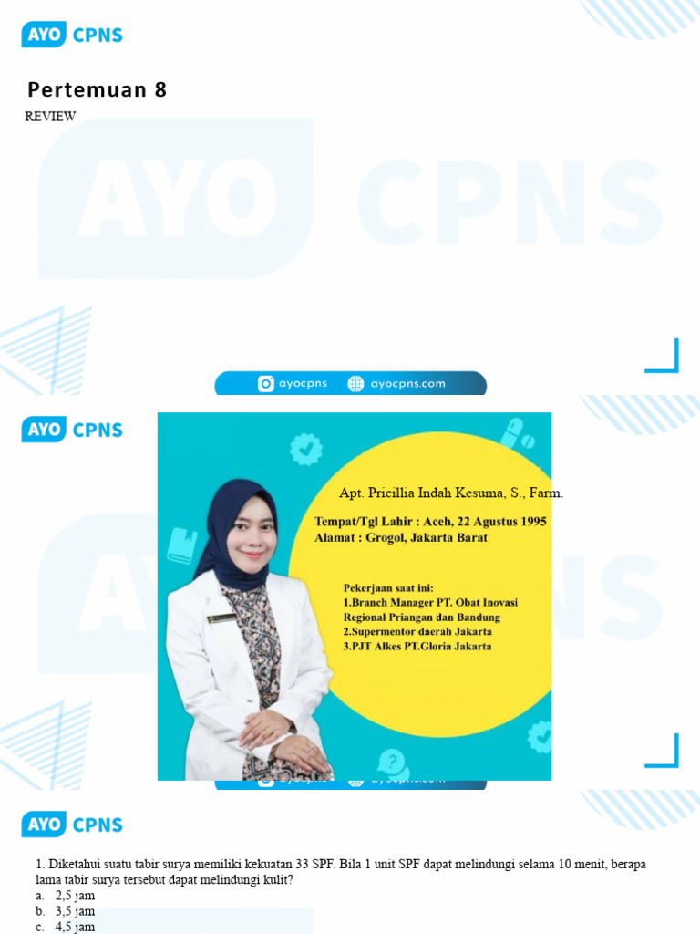 Pertemuan 8 (Review) | PDF