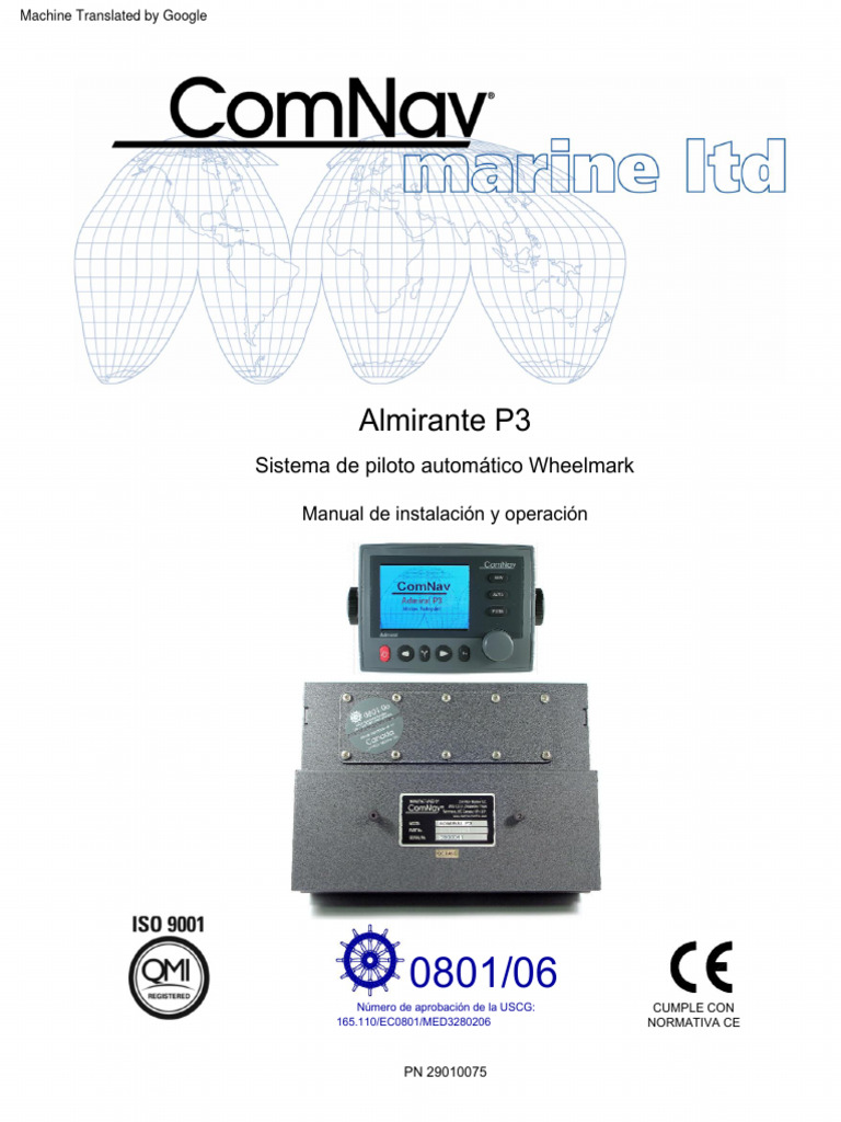 Comnav p3 autopilot español | PDF