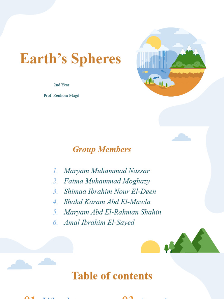 Earth's Spheres | PDF | Atmosphere | Atmosphere Of Earth