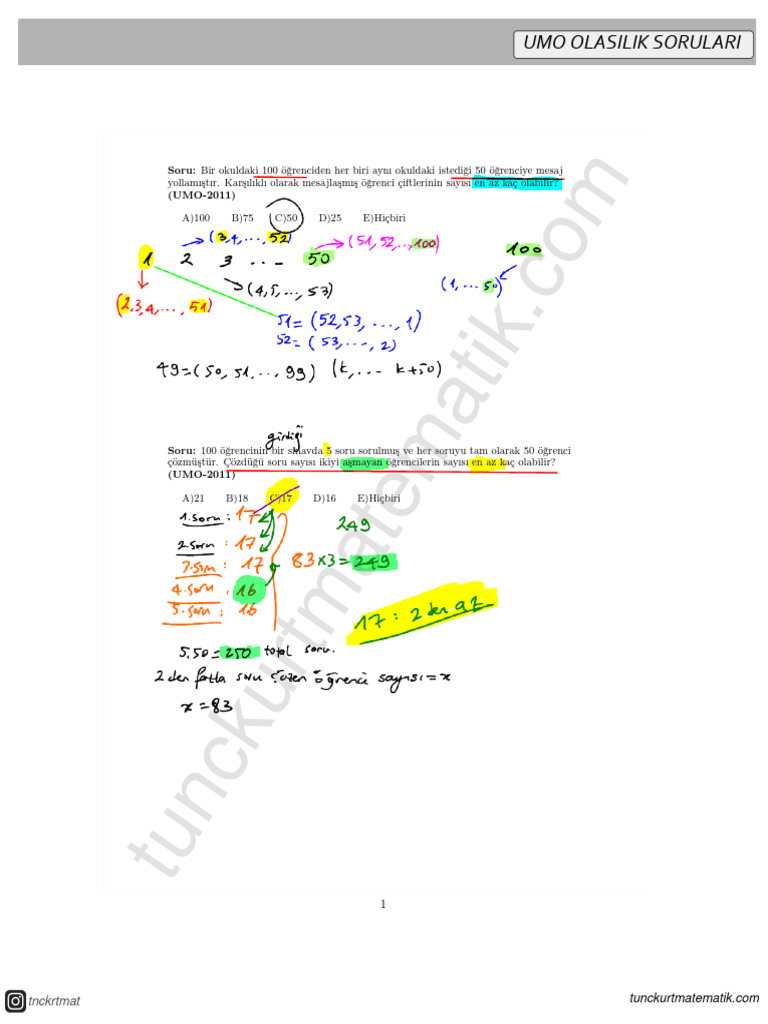 UMO-2011 Sorusu | PDF