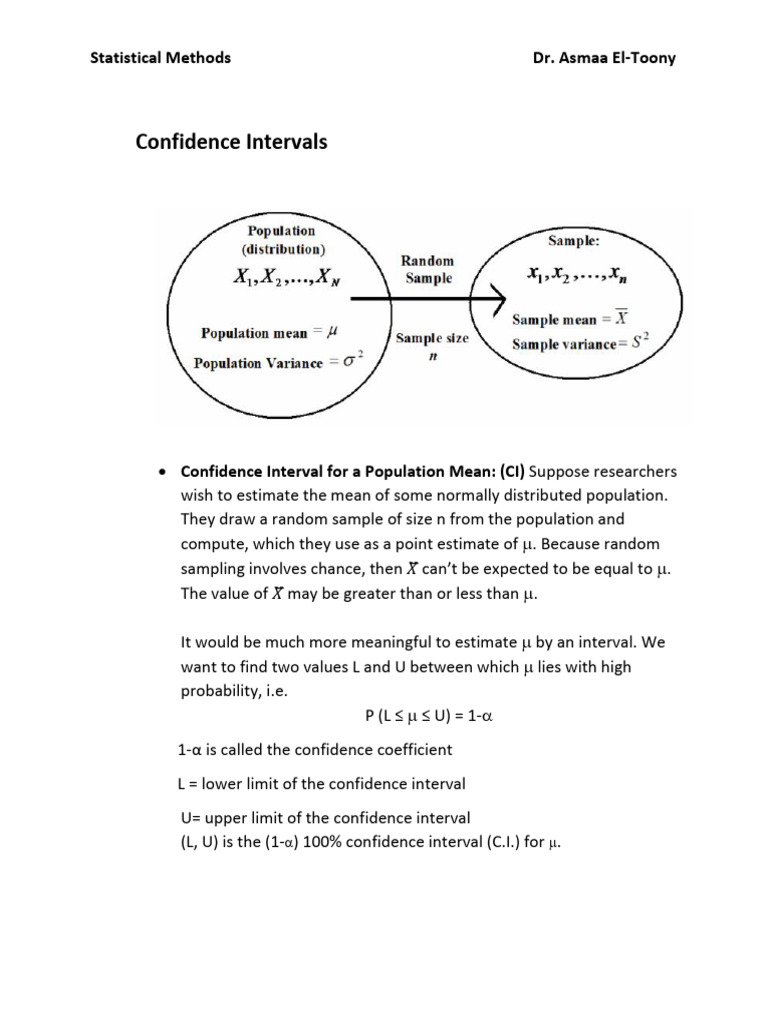 Lecture 6 | PDF | Confidence Interval | Probability And Statistics