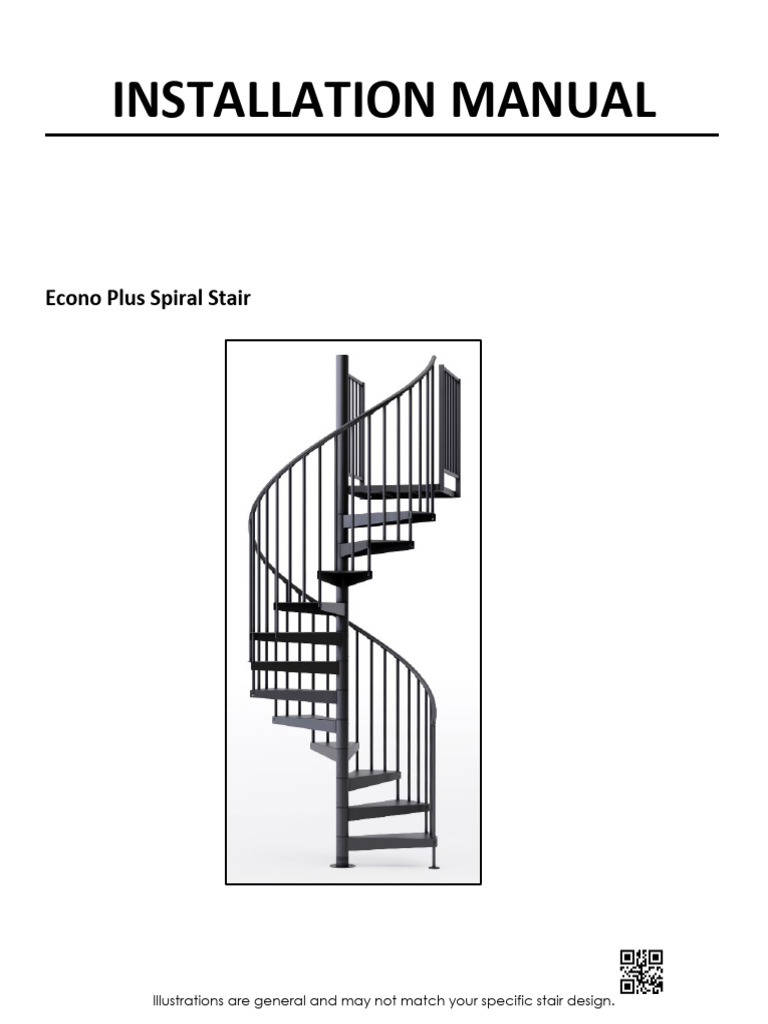 Econo Plus Installation Manual | PDF | Screw | Stairs