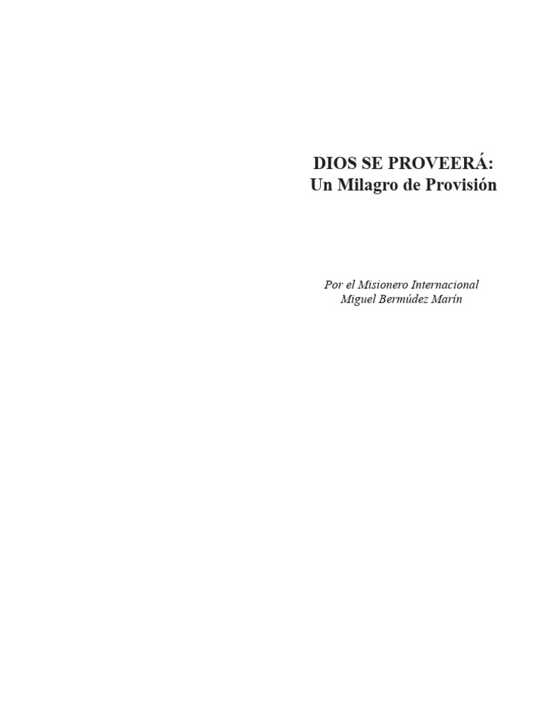 Un Milagro de Provision | PDF | Cristo (título) | Abrahán Un Milagro de Provision | PDF | Cristo (título) | Abrahán