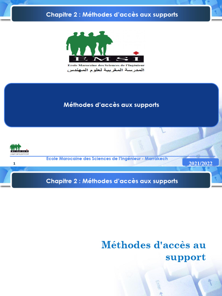 Chapitre2 Méthodes Accès Support | PDF