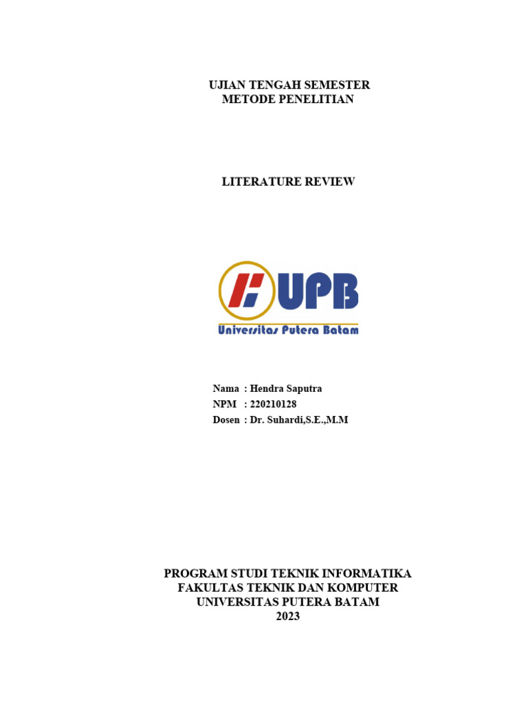 Contoh Review Jurnal UPB | PDF