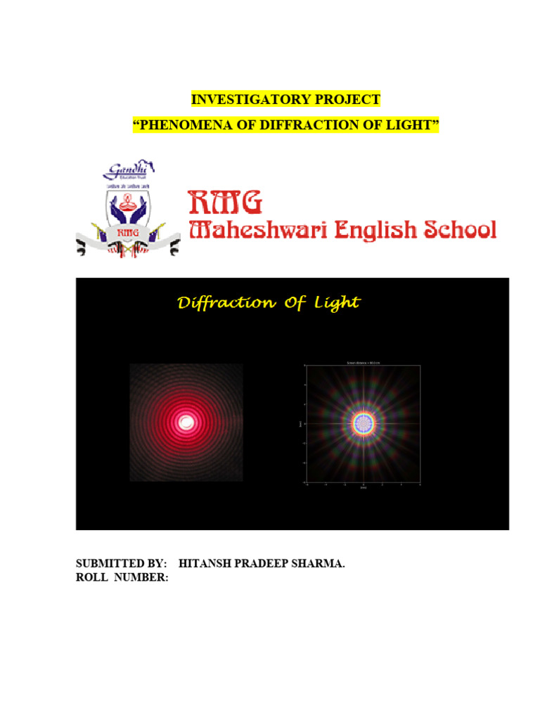 Defraction of Light | PDF | Diffraction | Waves