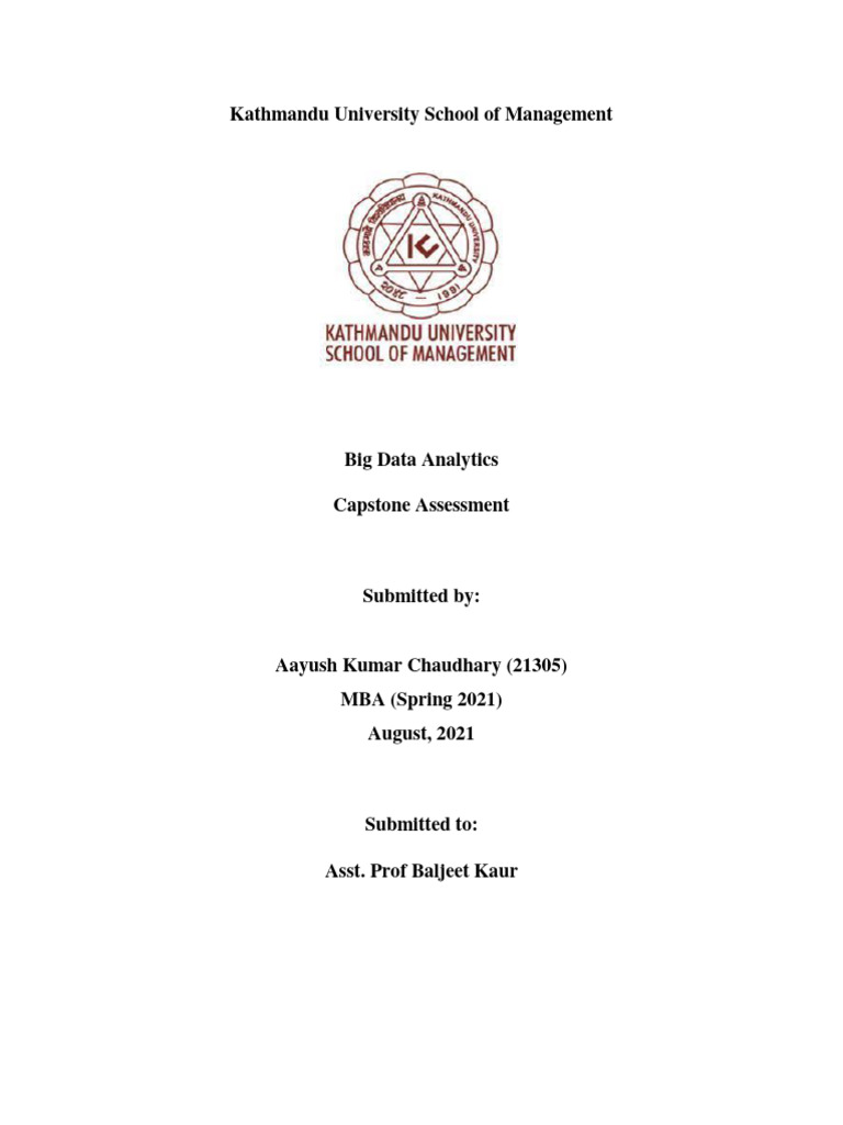 Capstone Assessment | PDF | Sensitivity And Specificity | Logistic ... Capstone Assessment | PDF | Sensitivity And Specificity | Logistic ...