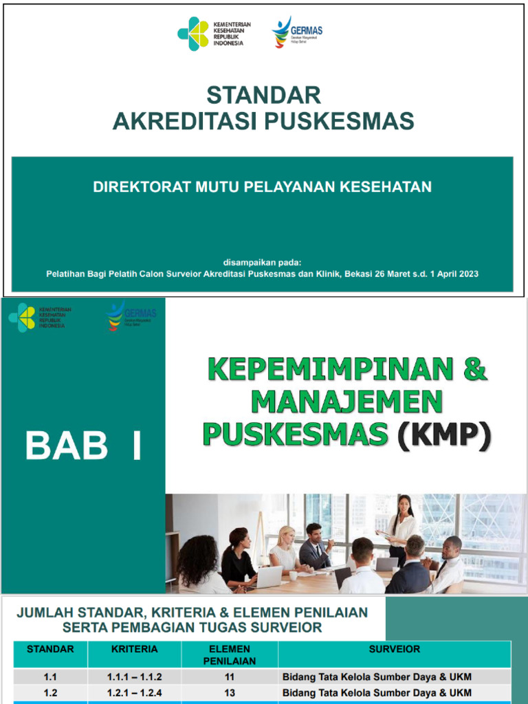 Bab I Standar Akreditasi Puskesmas | PDF