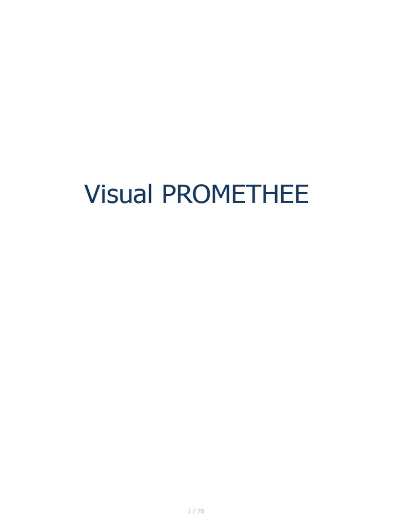 Visual PROMETHEE Software Overview | PDF | Cluster Analysis | Window (Computing)