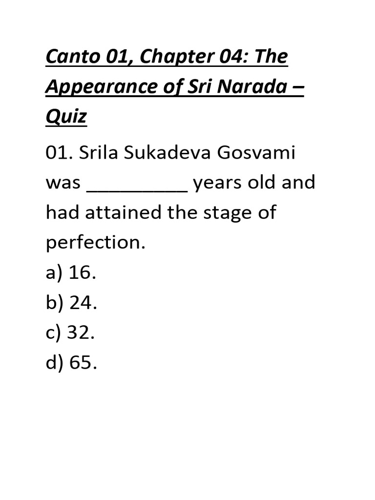 Chapter Four QUIZ | PDF