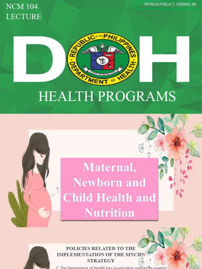 Doh Programs Lec Pdf