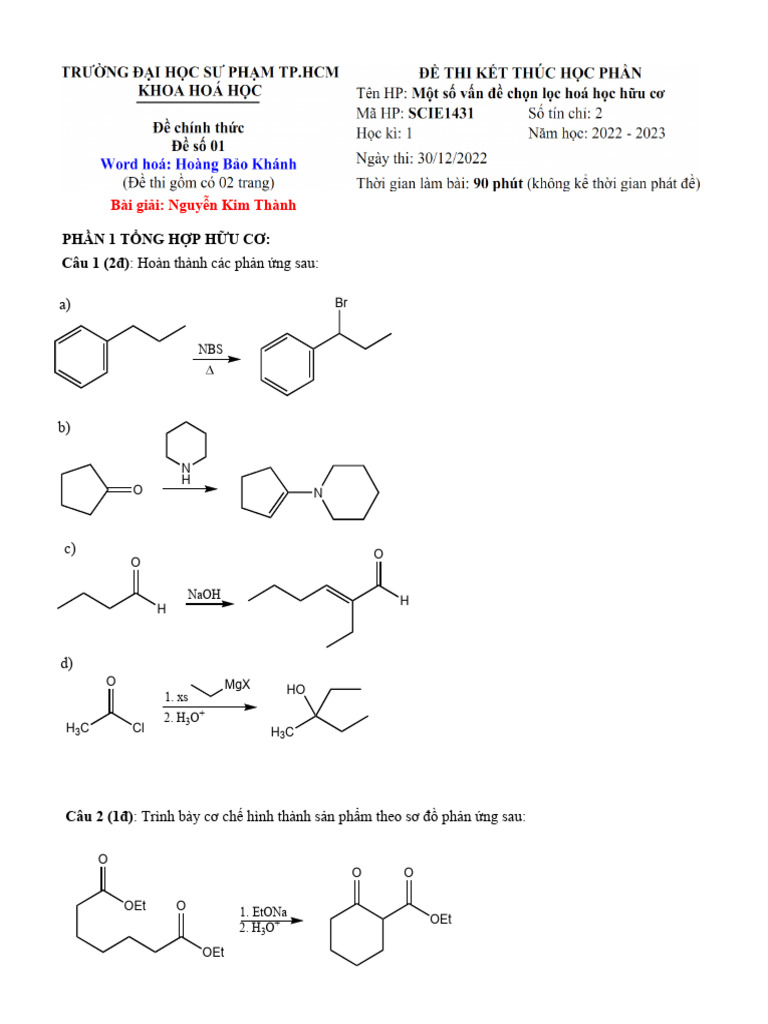 KTHP K45 (Giải) | PDF
